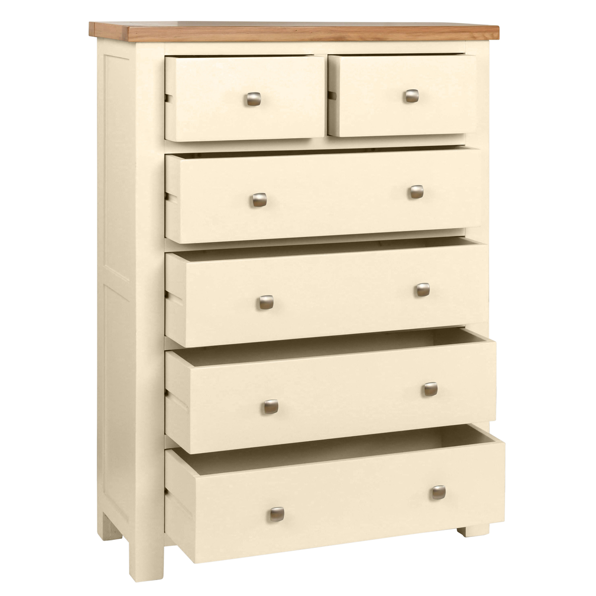 Stunning Dorset Ivory 6 Drawer Chest | Fully Assembled