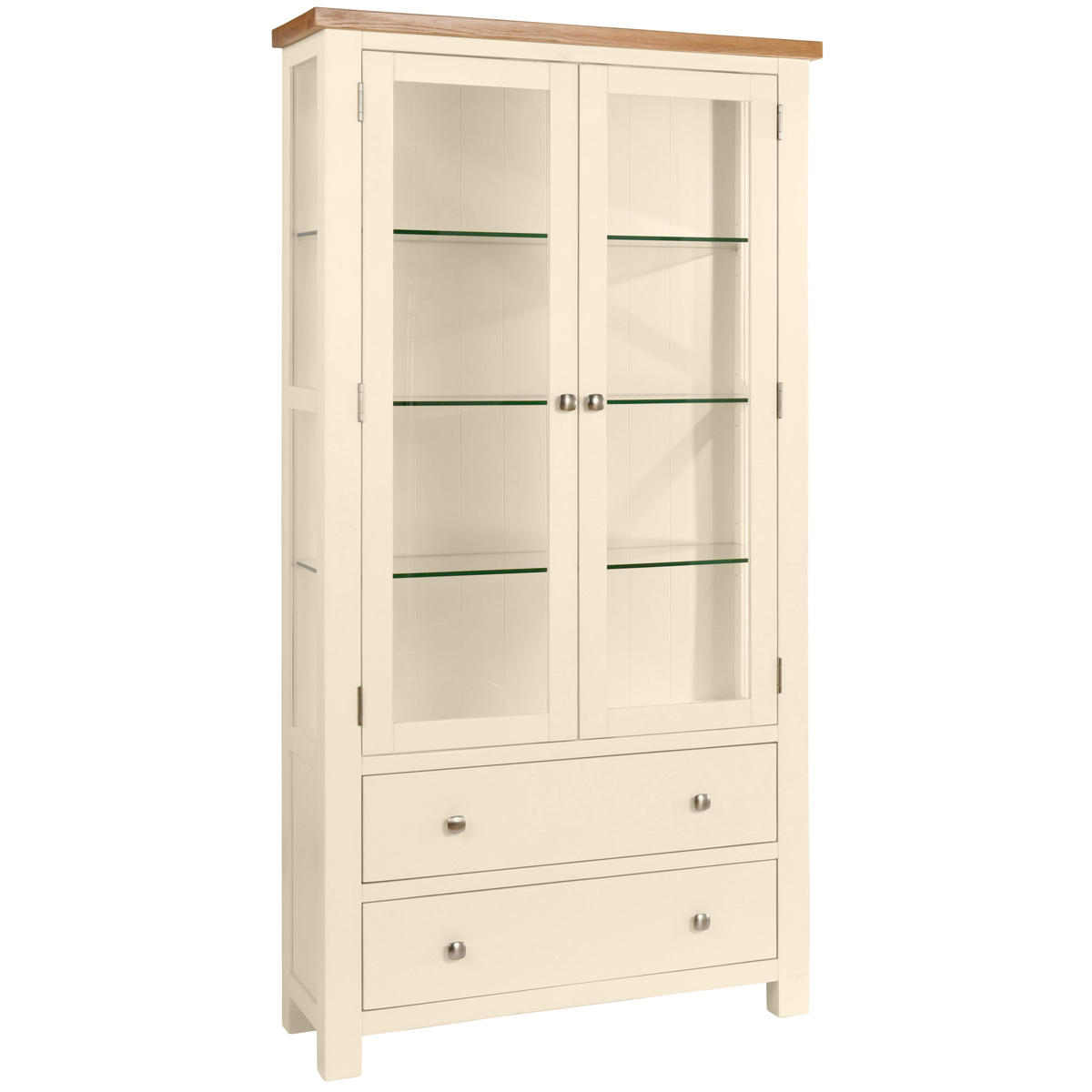 Dorset Ivory Display Cabinet with Glass Doors | Stylish and Practical